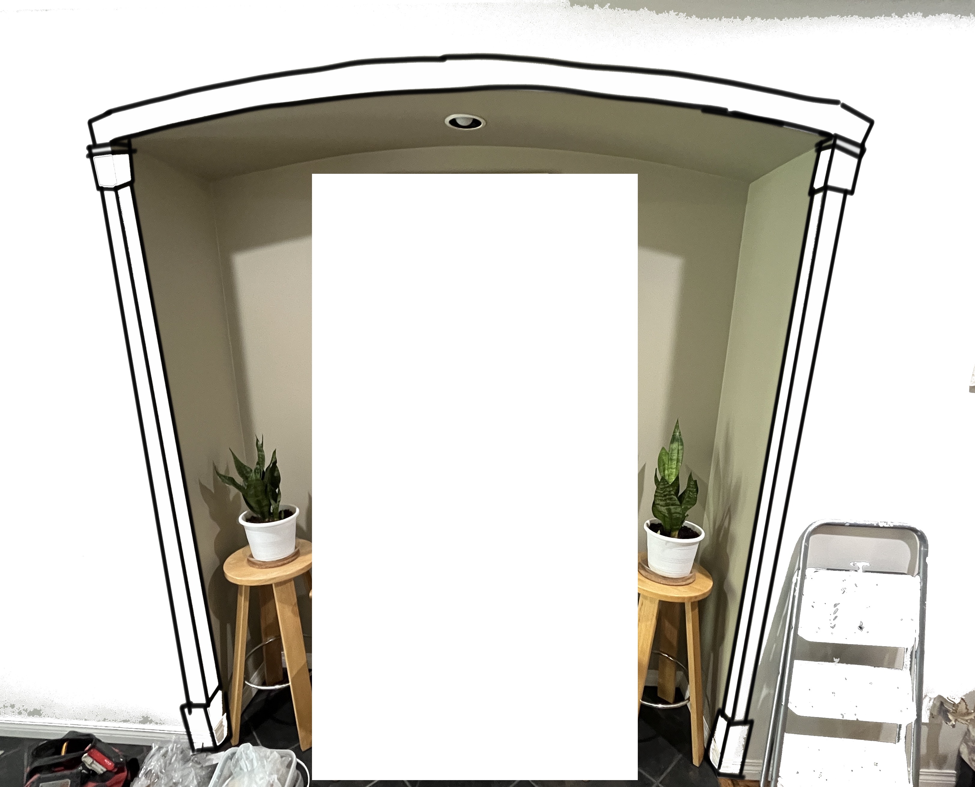 Alcove Posts with curve
